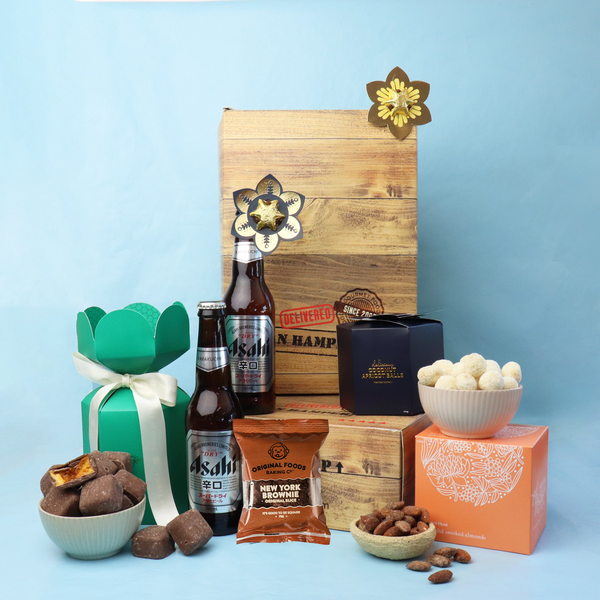Asahi Beer Hamper | Gift Baskets | Gifts for Friends – Edible Blooms ...
