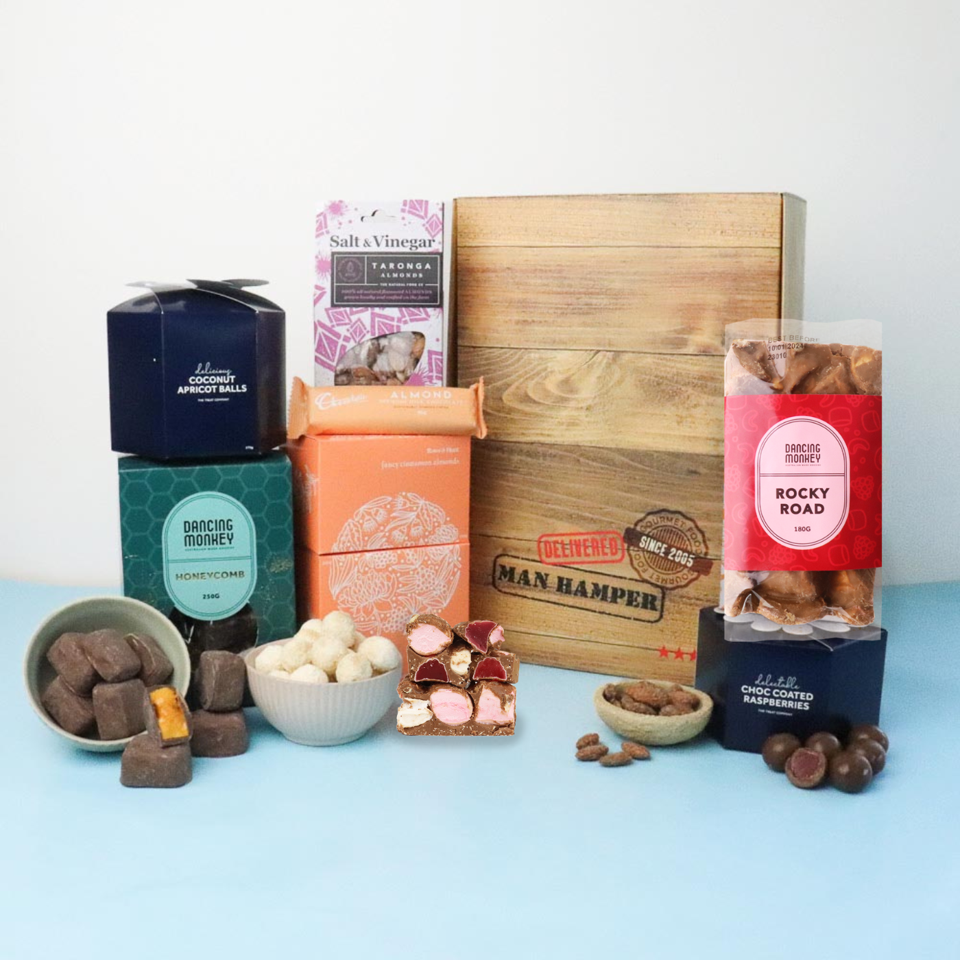 Gourmet Man Hamper | Gift Baskets | Gifts for Him – Edible Blooms New ...
