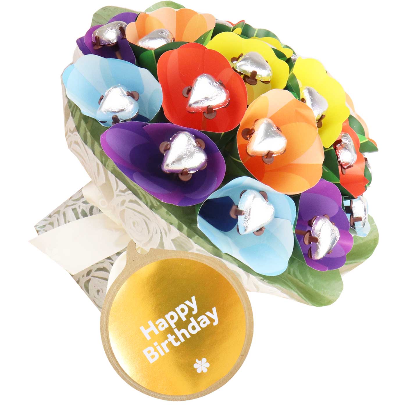 Happy Birthday Rainbow Love Chocolate Posy | Chocolate Bouquets | Gift ...